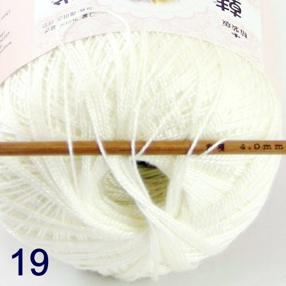 Sale 1ballx50g New Soft Hand Cotton Lace Wool Yarn Crochet Shawl Scarf ...