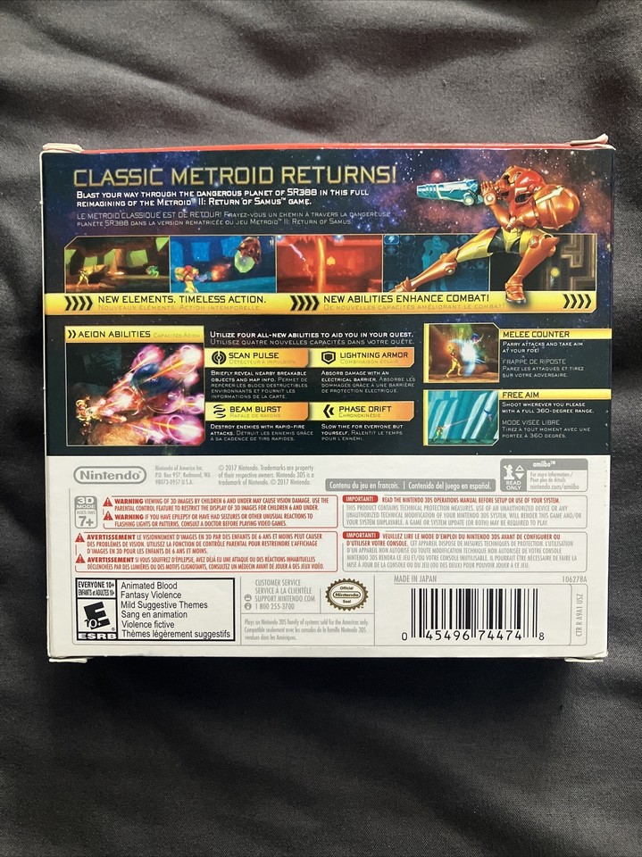 Metroid Samus Returns 3ds Special Edition CIB | eBay