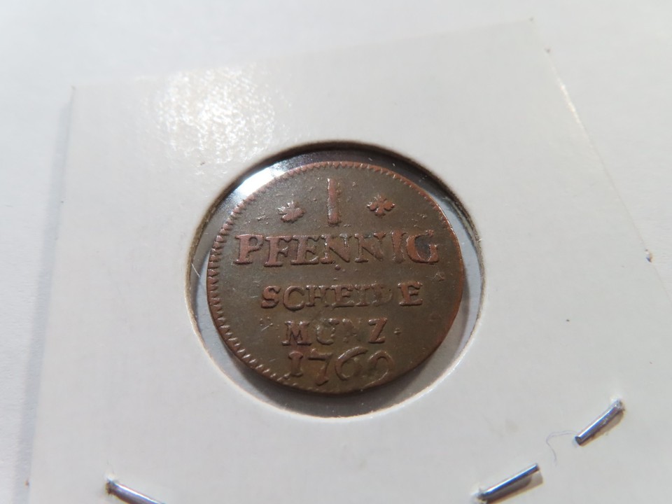 B21 German State Mainz 1760 Pfennig XF | eBay