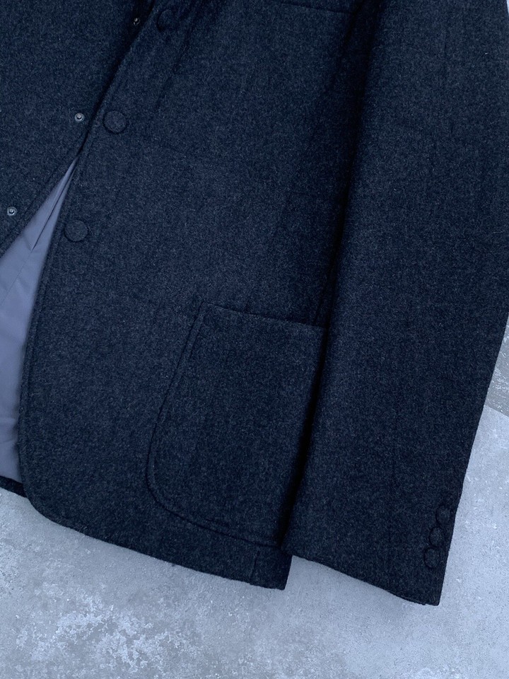 Men's HACKETT Quilted WINTER Sport Tweed Wool Blazer Jacket Coat EU 54 ...