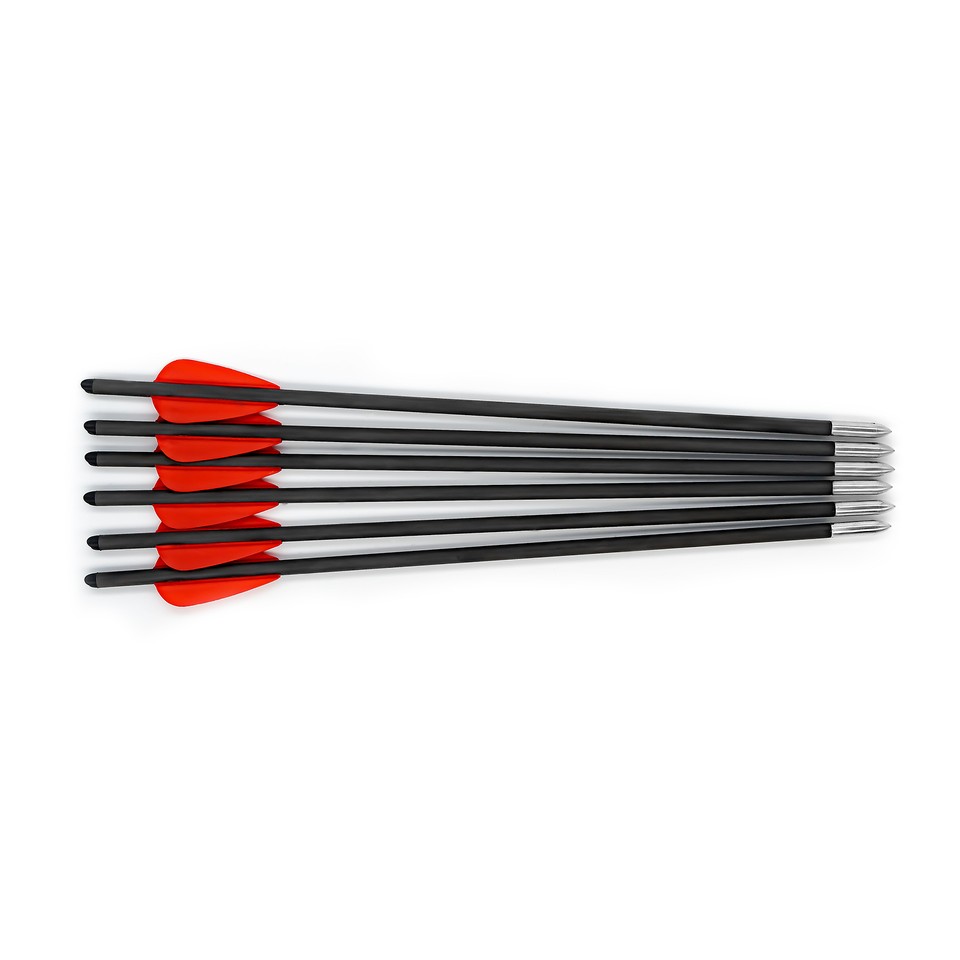 BALLISTA 12.8" Carbon Bolts for Ballista Bat Pistol Crossbow (Pack of 6 ...