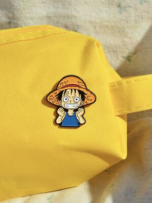 Anime Figure One Piece Luffy Metal Pin Badge Brooch for hat backpack ...