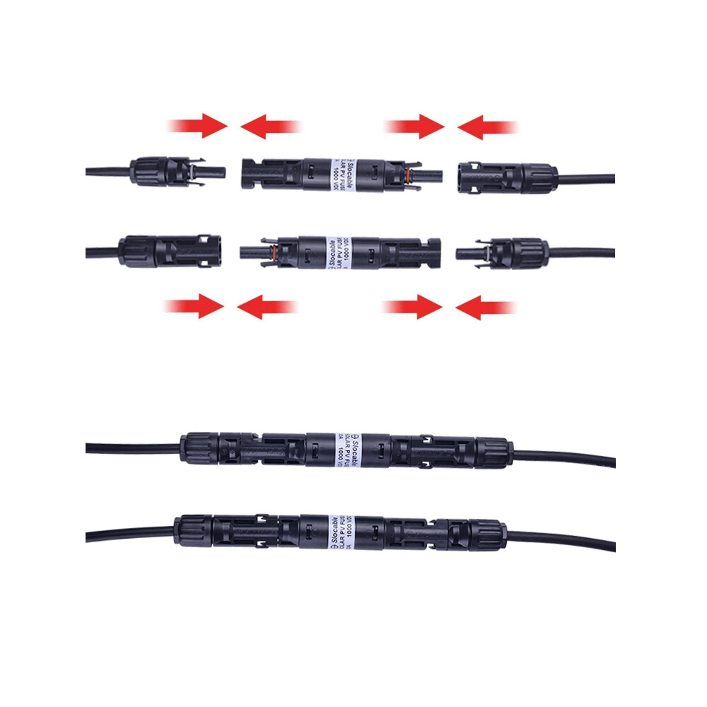 Solar PV Fuse Connector 1000V IP68 For Inline Fuse Holder + Fuse 10/15 ...