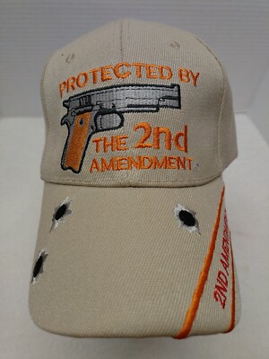 2nd Amendment Tan Protected by the 2nd Amendment Embroidered Baseball Cap Hat | eBay