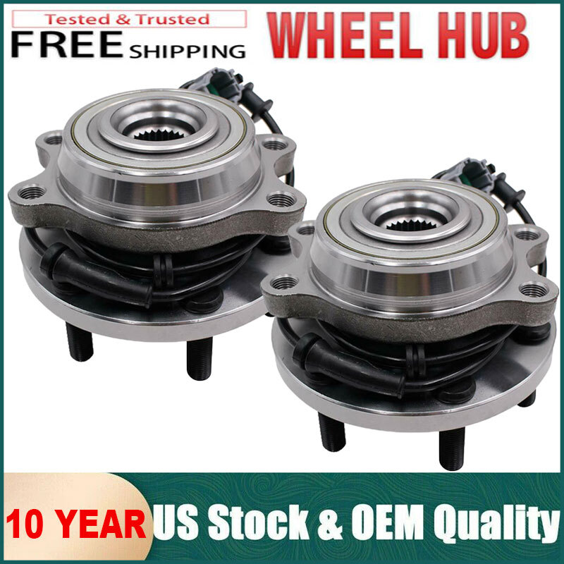 2pc Front Wheel Hub Bearing For Nissan Frontier Pathfinder Xterra ...