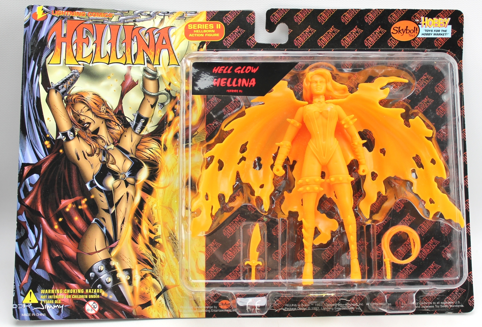 Lightning Comics HELL GLOW HELLINA Hellborn Series 3 6" Action Figure Skybolt | eBay