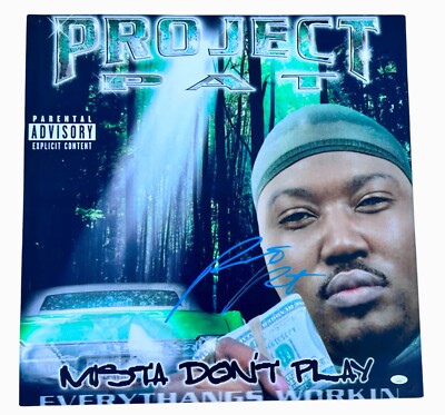PROJECT PAT SIGNED 24X24 WOOD FRAMED CANVAS JSA COA RACC MISTER DONT ...