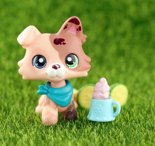 Custom LPS Toy Collie dog Brown Collie with Accessories Who Love LPS ...