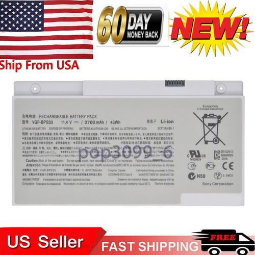 NEW VGP-BPS33 BPS33 battery for Sony VAIO T14 SVT14127CG SVT14126CXS ...