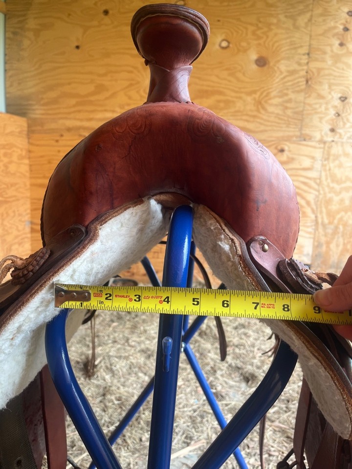 Vintage western saddle 16” seat 7” gullet | eBay