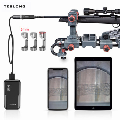 Teslong Rifle BoreScope for iPhone & iPad WiFi Bore scope Cam Fit 0.2in ...