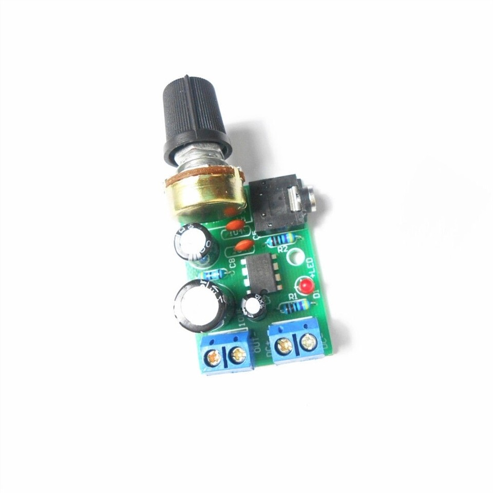 1Pcs LM386 Audio Power Dc 3~12V 5V Amp Module Adjustable Volume ...