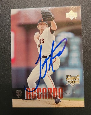 Jeremy Accardo Autograph Signed 2006 Upper Deck RC San Francisco Giants ...