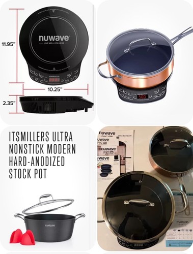 Nuwave Pic Flex InductionCooktop Model: 30501 NEW w\ 2 Induction Pots w ...