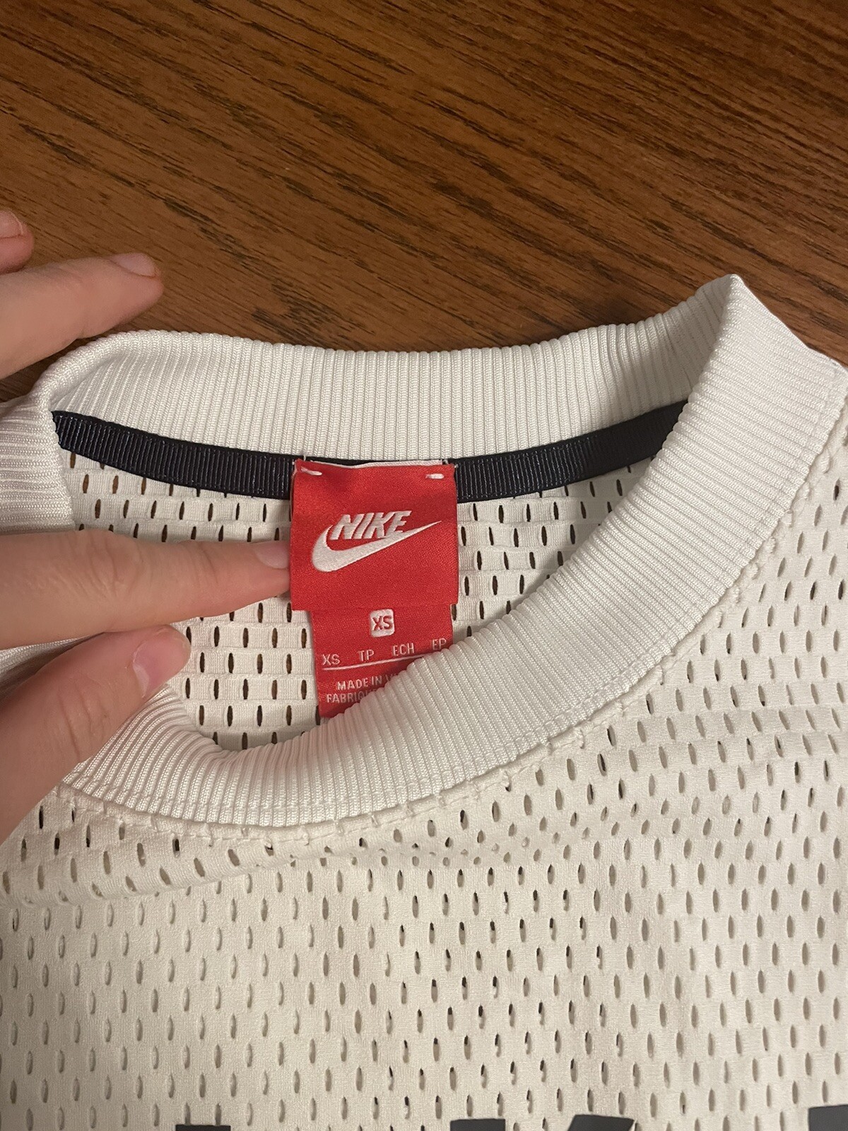 Nike Sportswear Womens Mesh Short Sleeve Jersey Top XS - Gem