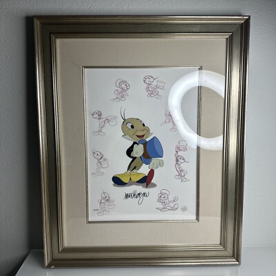 PINOCCHIO JIMINY CRICKET SIGNED WARD KIMBALL DISNEY LIMITED EDITION CEL ...