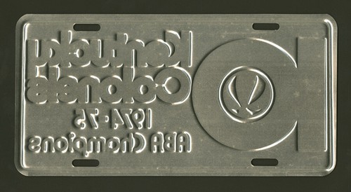 1974-75 ABA CHAMPIONS ORIGINAL KENTUCKY COLONELS LICENSE PLATE QUALITY ...