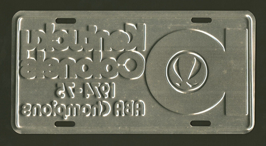 1974-75 ABA CHAMPIONS ORIGINAL KENTUCKY COLONELS LICENSE PLATE QUALITY ...