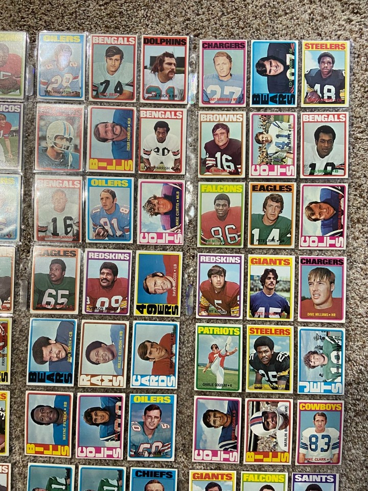 1972 VINTAGE TOPPS FOOTBALL CARDS (LOT OF 78) | eBay