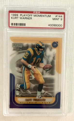 1999 Playoff Momentum Kurt Warner #144 St. Louis Rams PSA 9 #40099300 ...