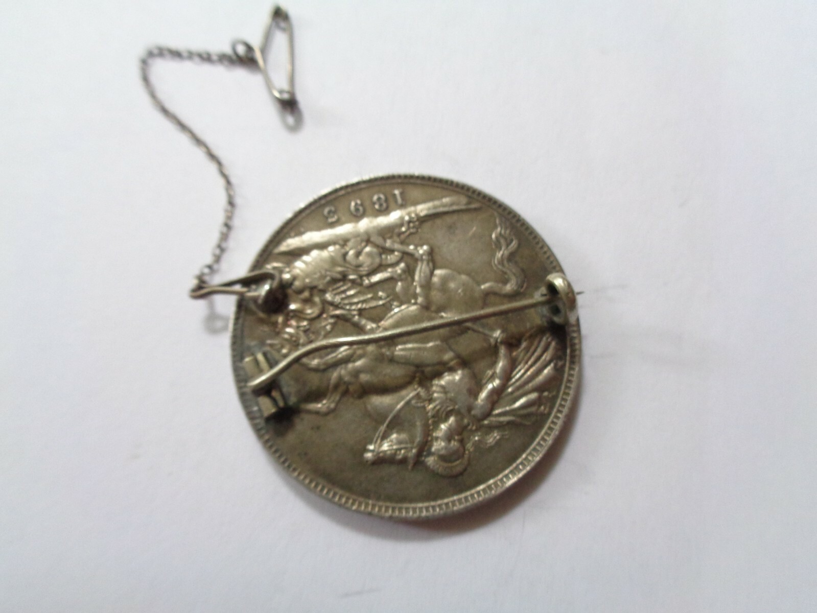 Victoria DEI GRA D.E.F BRITT REGINA FID DEF IMD IMP Silver Crown 1893 ...