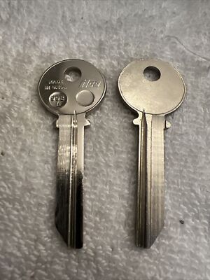 Lot Of 2 Ilco 998A Key Blanks Yale GA GB GC GD GF GG GH GK Nickel ...