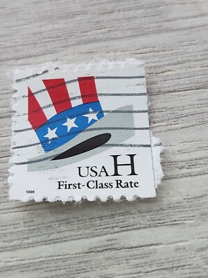 1998 Scott #3269 - (33¢) - "H" & HAT - Single ATM Booklet Stamp - Used ...