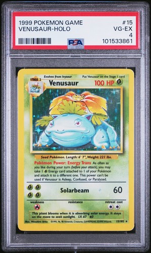 [PSA 4] VENUSAUR BASE SET UNLIMITED #15 HOLO 1999 POKEMON | eBay