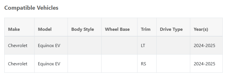 2024-2025 Chevrolet Equinox EV 1st & 2nd Row Floor Liners GM OEM NEW ...