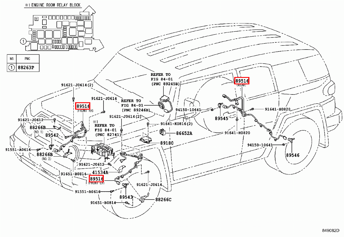 Genuine Prado RZJ120 KZJ120 1KZ 3RZ ABS Skid Control Sensor Wiring ...