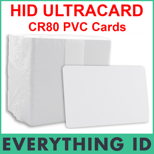 100 PACK FARGO 81754 HID CR80 ULTRACARD 30 MIL PVC BLANK WHITE CARDS | eBay