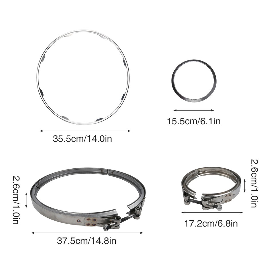 For VOLVO & MACK EPA10 DPF Gaskets & Clamps Service 23108406 22778070 ...