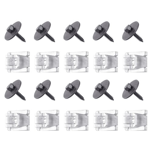 20Pcs Under Engine Cover Floor Clips Screws Kit Fit For Benz B C E CLS ...