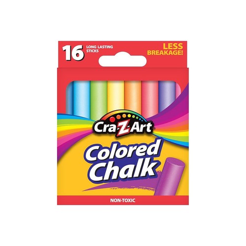 Cra-Z-Art Colored Chalk Assorted Colors 16/Box (10801-48) 884920108011 ...
