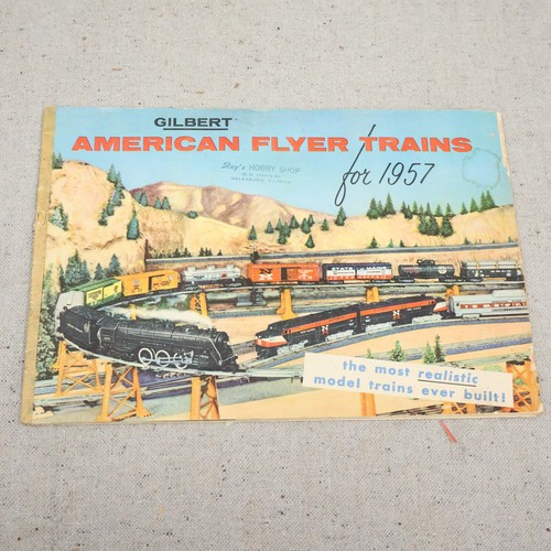 Vintage American Flyer Trains Magazine 1957 A.C. Gilbert Catalog | eBay