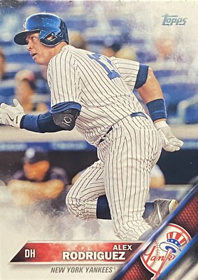 2016 Topps Series 2 #566 Alex Rodriguez New York Yankees Baseball Card ...