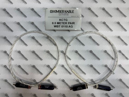 Kimber Kable KCTG 0.5 Meter Pair with WBT 0110 AG RCA ( Retail $1,740 ...