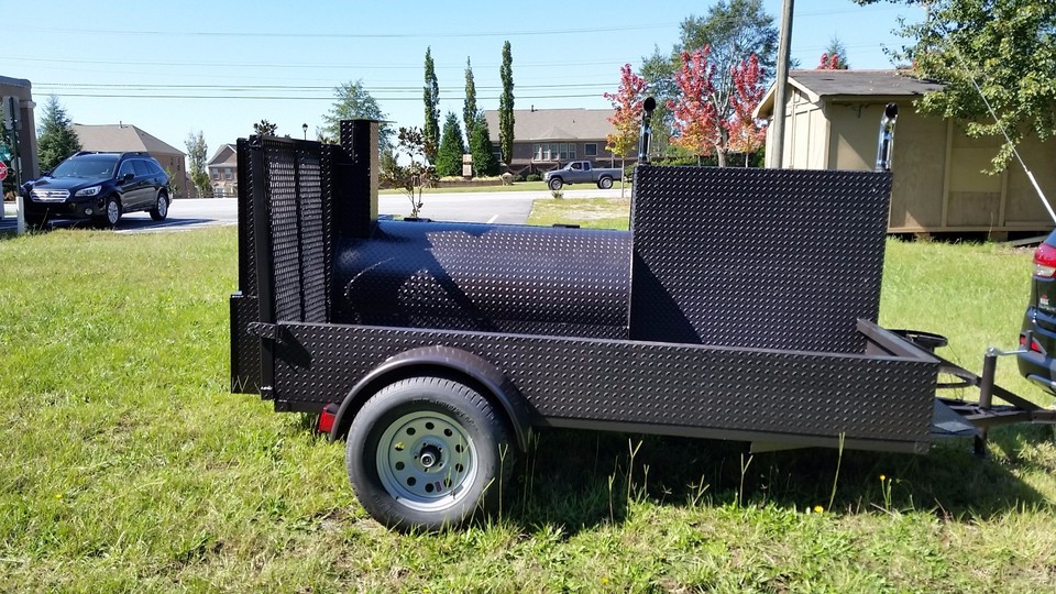 HogZilla BBQ Smoker Cooker Grill Clean out Trailer Food Truck Catering ...