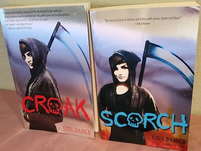 YA Paranormal Mystery Humor Fiction, Books 1 & 2: Croak/Scorch | eBay