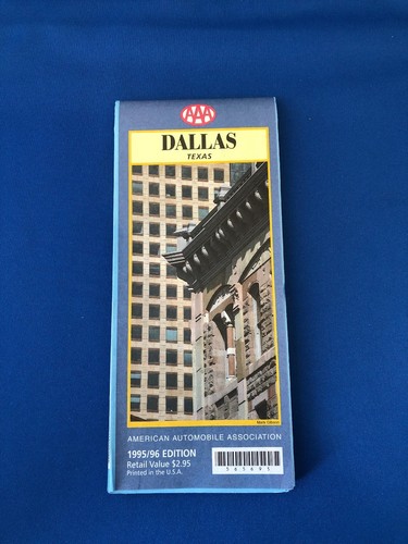 1995-95 AAA Street Map Of Dallas Texas | eBay