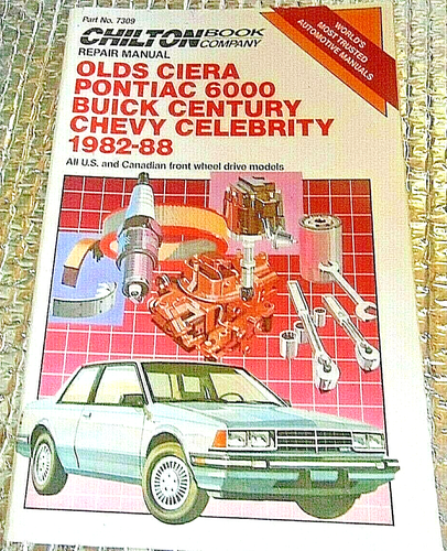 Chilton Repair Guide Manual book 82-88 GM Ciera Pontiac 6000 Century ...