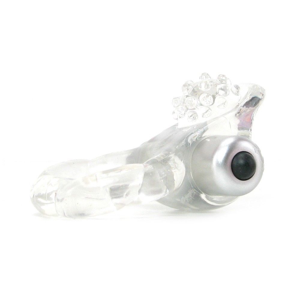 Cal Exotics Nubby Lover's Delight Clear - Vibrating Cock Ring Couples ...