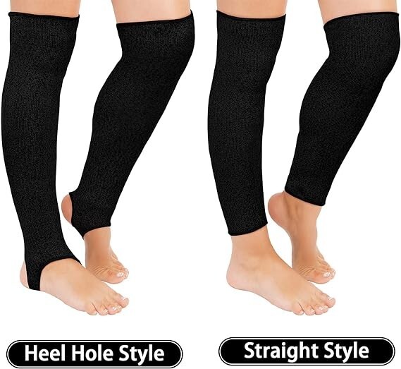 Cut Resistant Leg Sleeves Bite-Proof Protective Leg Heel Hole Style ...