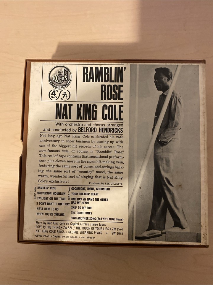 Rare 7-1/2ips Nat King Cole Ramblin' Rose Reel Tape | eBay UK