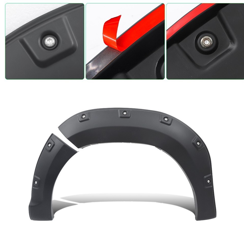 Custom Fit Wheel Arches Mudguard Trim For Toyota Hilux 2015-2017 Wide ...