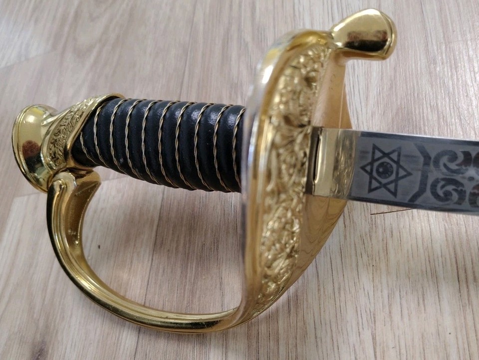 Genuine USMC NCO Ceremonial Dress Sword Sabre Atlanta Cutlery w ...