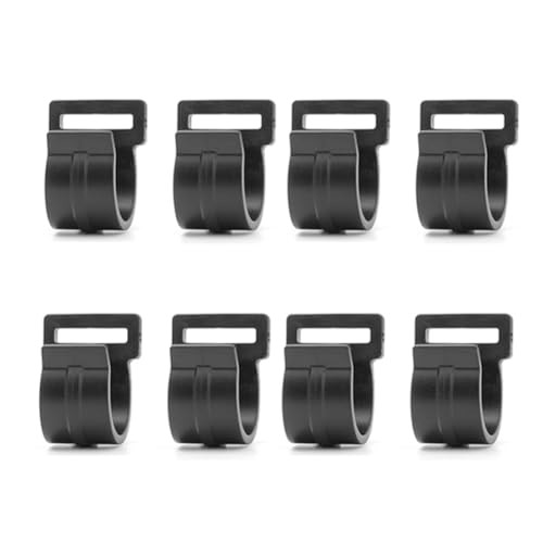 20PCS Plastic C-Shaped Clips Black Tent Pole Clips Tent Pole Attachment ...