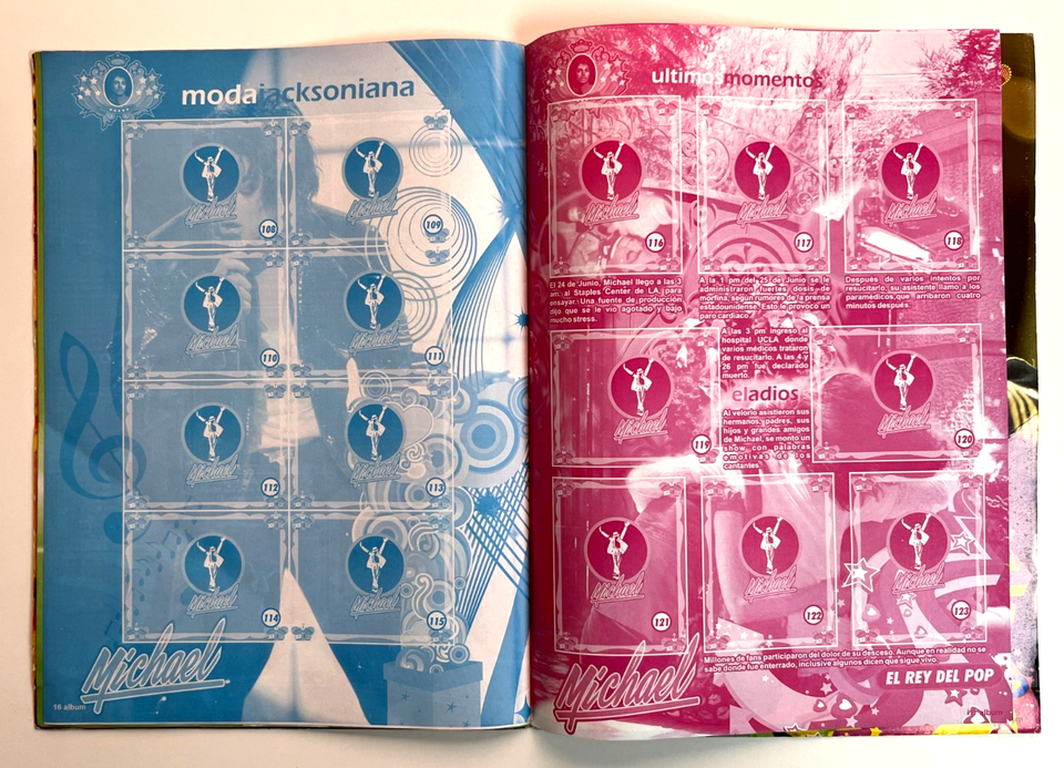 2010 Empty ALBUM MICHAEL JACKSON ''King Of Pop'' + 50 Sealed Packs ...