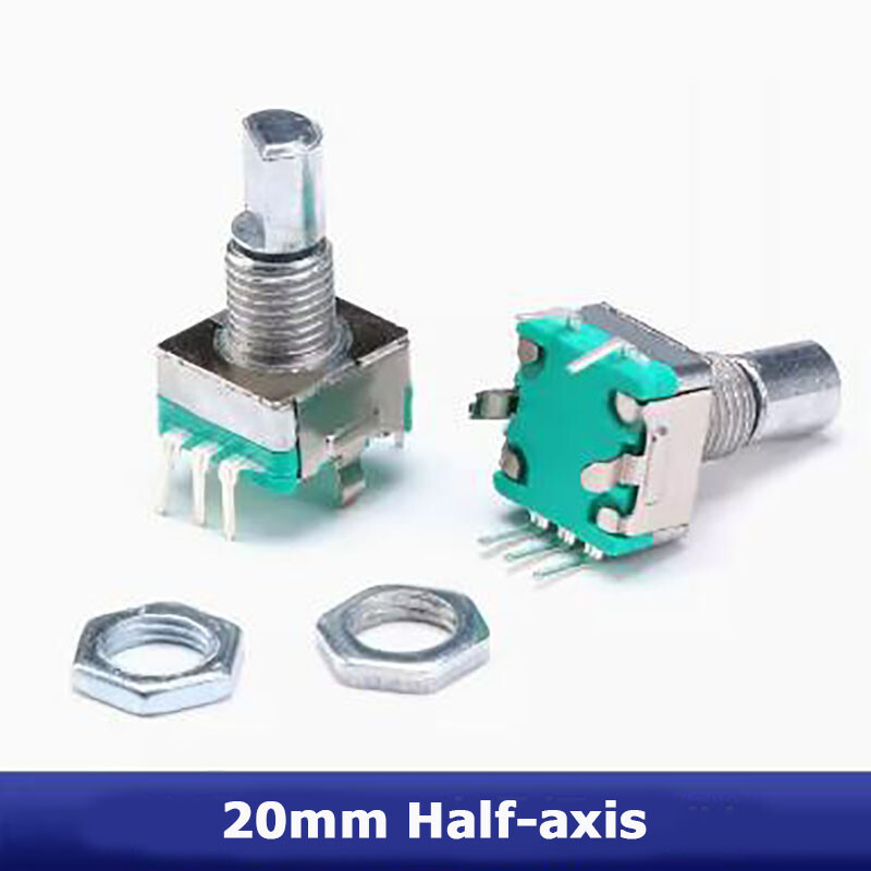 EC11 Rotary Shaft Encoder 5 Pin Audio Digital Potentiometer With Switch ...
