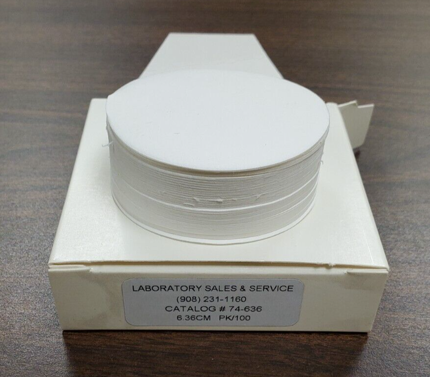 GRADE 74, 6.36CM FILTER PAPER PK/100 | eBay